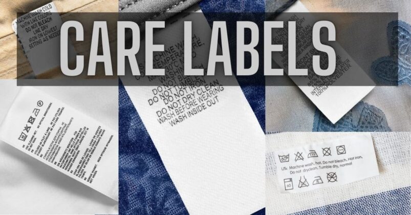 Care labels: things you should know size, material, and indicators.