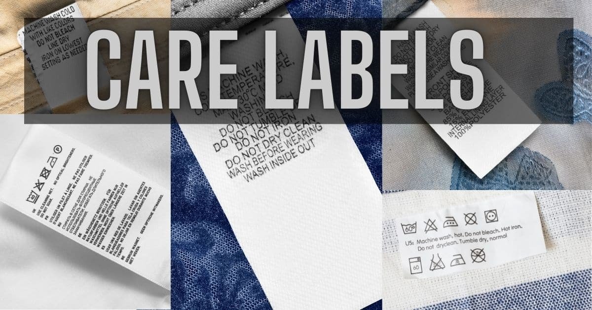 Care labels: things you should know size, material, and indicators.
