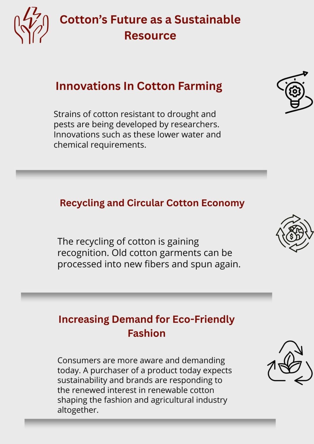 is cotton a renewable resource