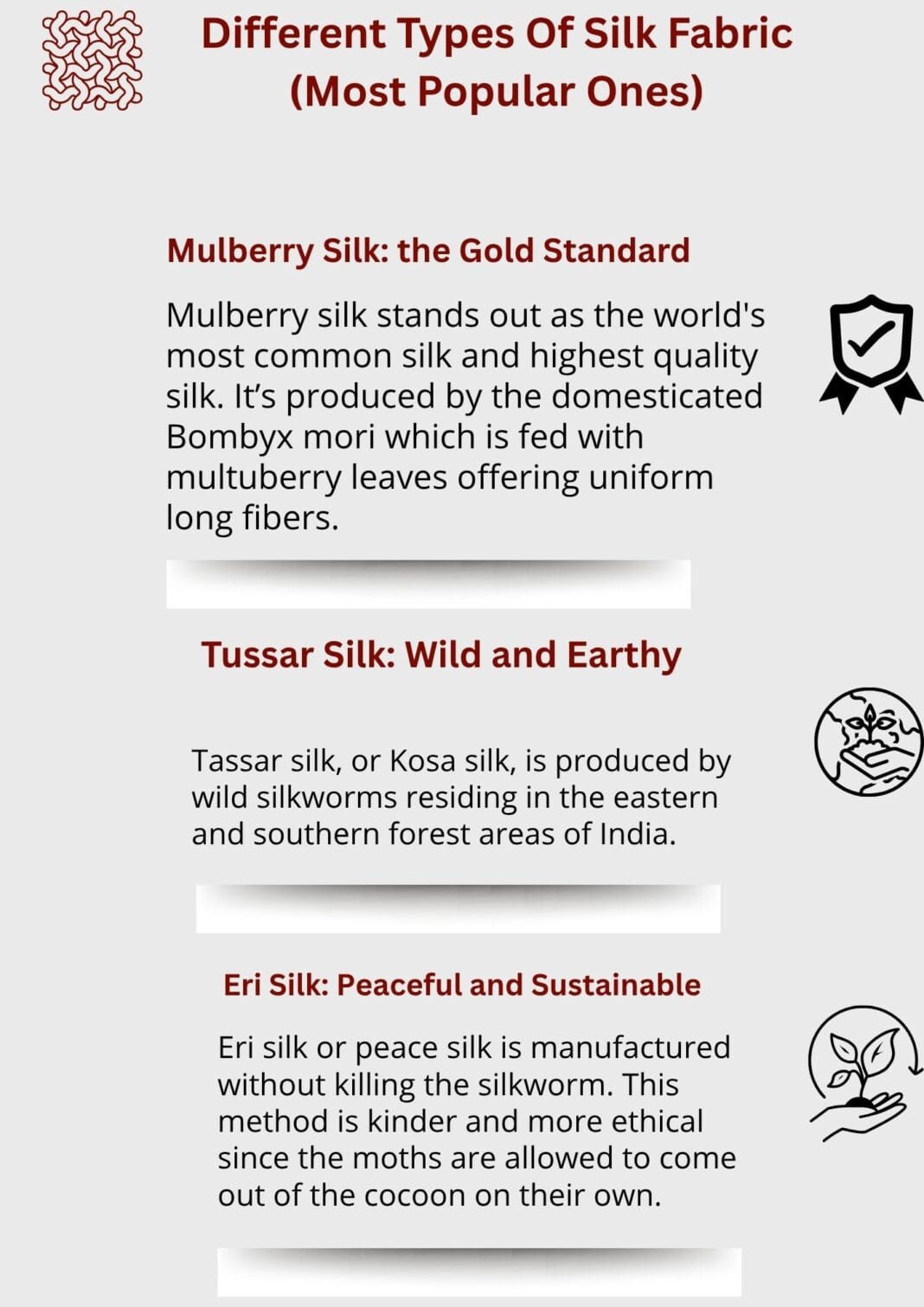 Types of Silk Fabric