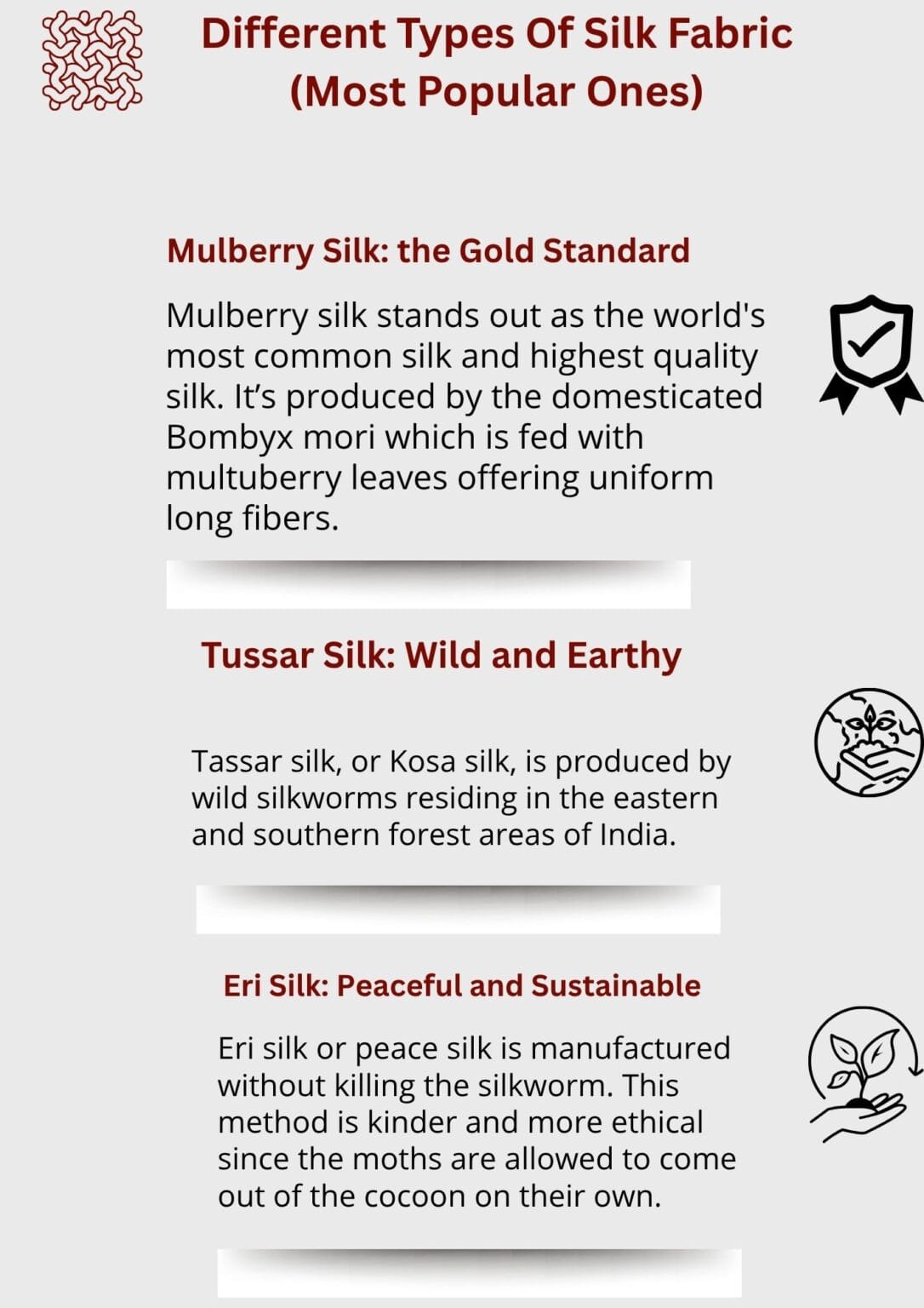 Types of Silk Fabric