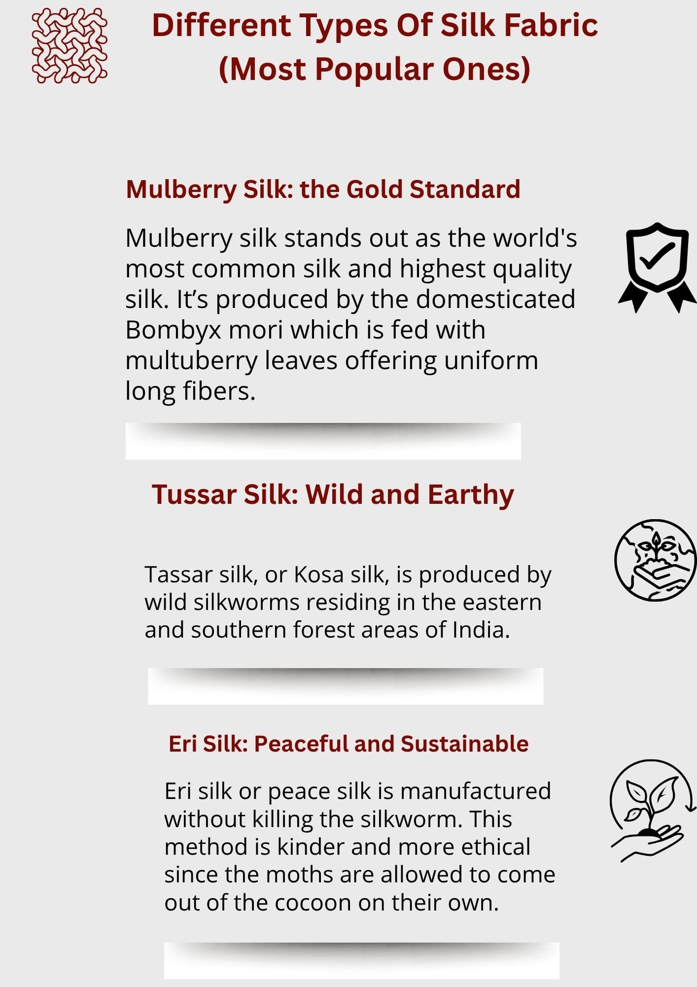 Types of Silk Fabric