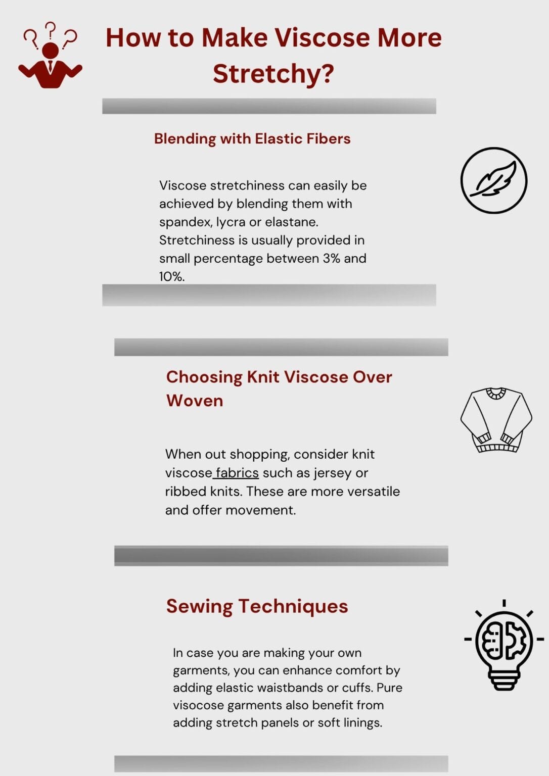 is viscose stretchy
