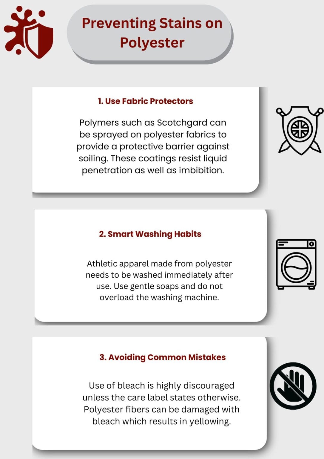 does polyester stain easily