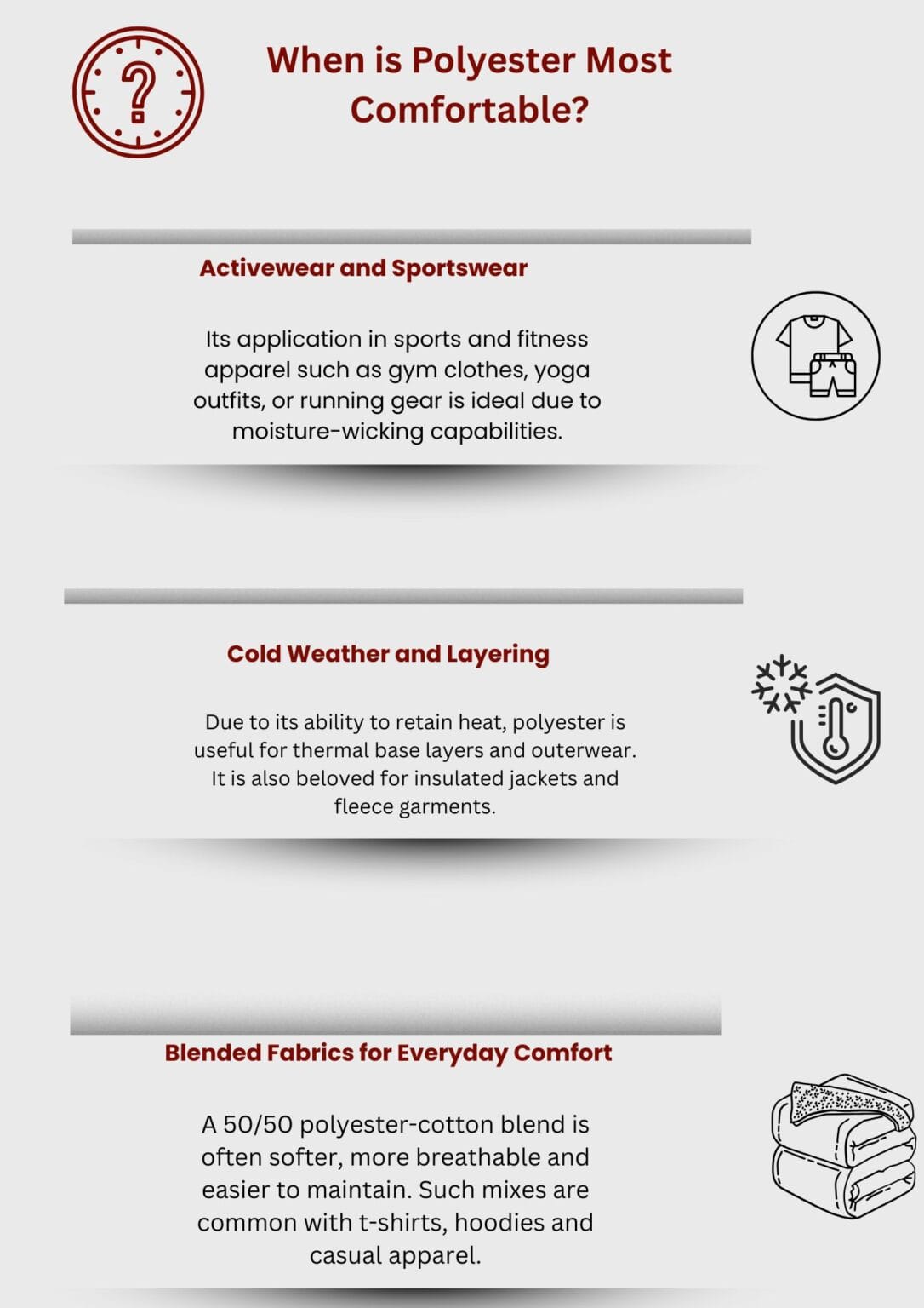 is polyester comfortable